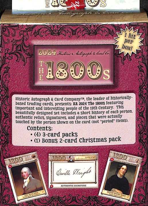 2024 Historic Autograph & Card Co The 1800s – Blue Breaks Sarasota LLC